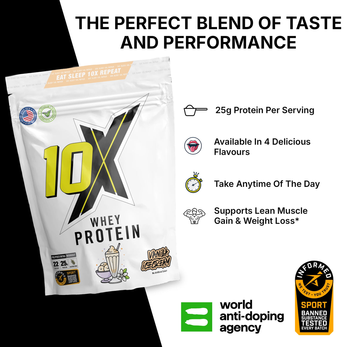 10X Whey Protein Powder 700g 22 Serving | 10X Athletic - Eat. Sleep ...